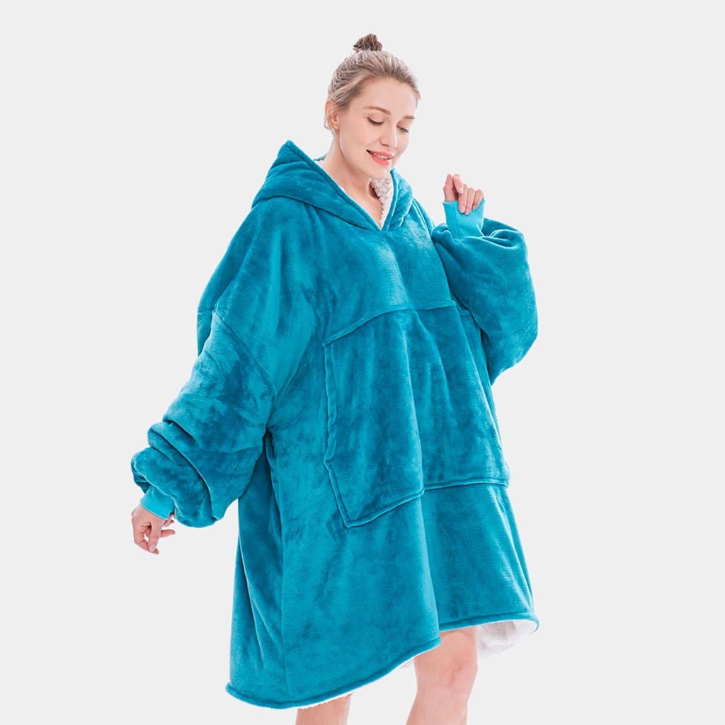 Sweat plaid Bleu - Pull Plaid - Sweat plaid pour femme - Hoodie Bear